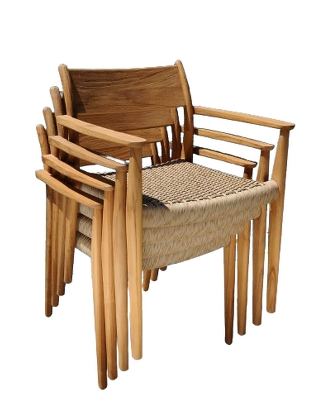 Qty 4 - Grade-A Teak Wood Luxurious Solo / Single Amilo Stacking Arm ...