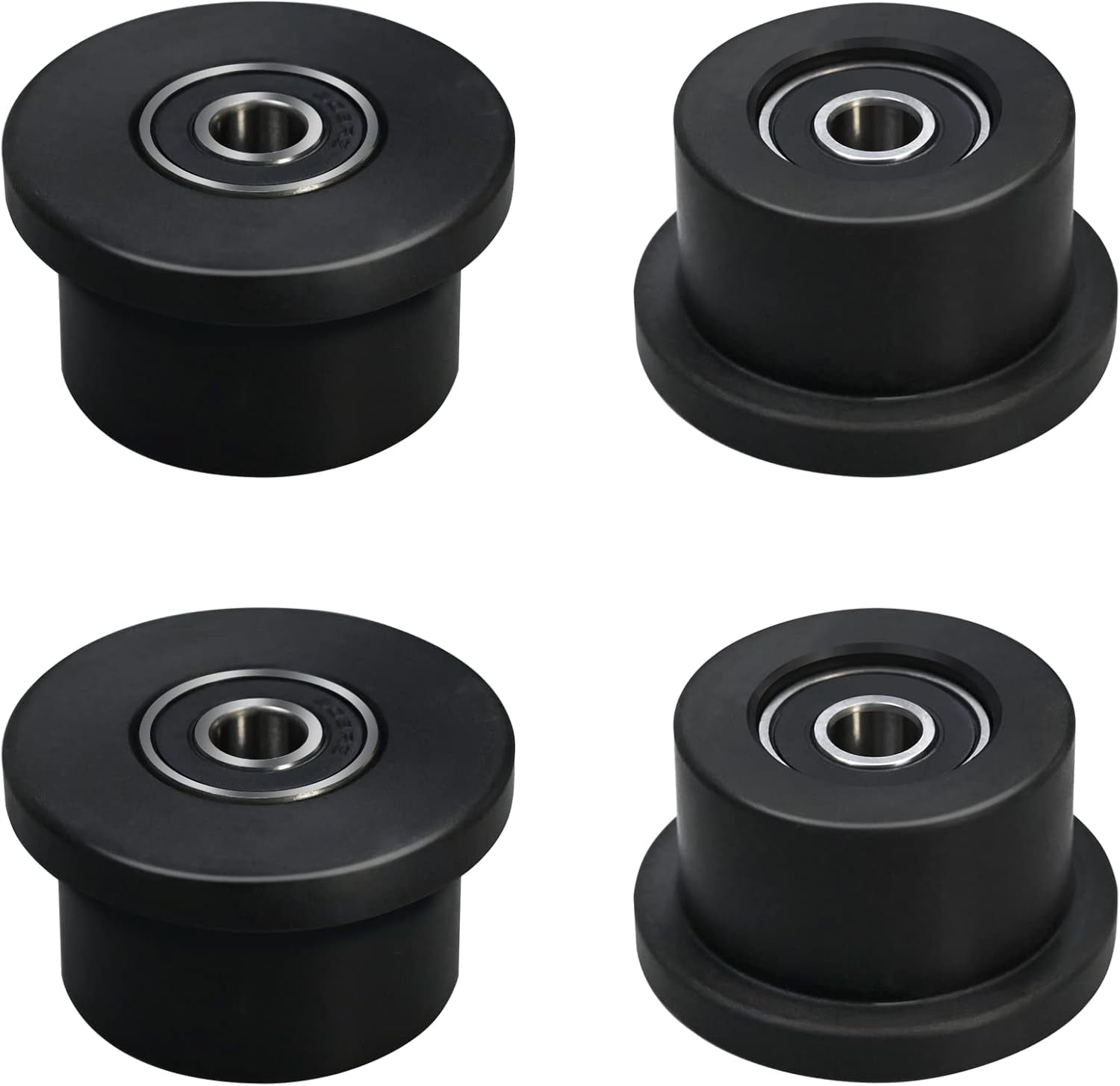 Qty.4 Machined Wheels/Rollers Compatible Total Gym Replacement, Fits ...