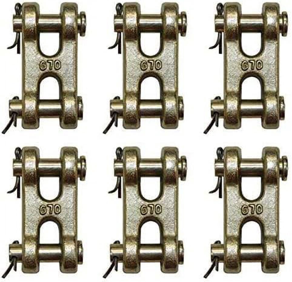 Qty. 6, 37G70ML (x6) , 3/8" Double Clevis, Grade 70 Chain Connector ...