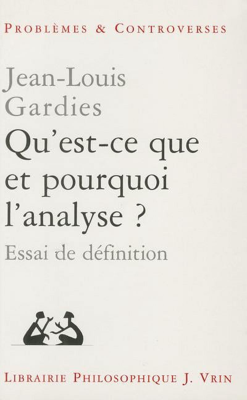 Qu'est-ce que et pourquoi l'analyse?: Essai de definition - Walmart.com