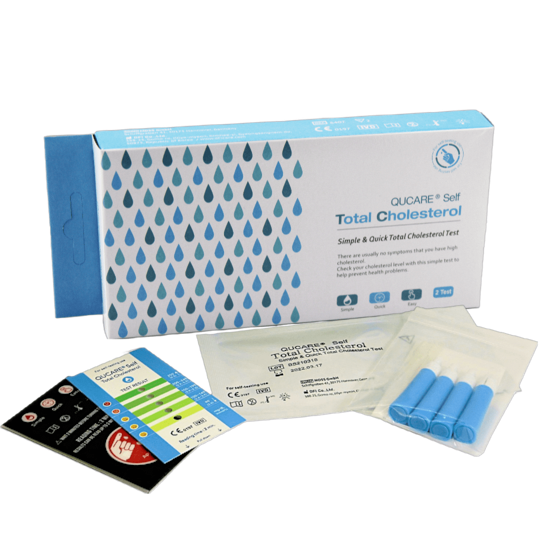 QuCare Complete Total Only Cholesterol Test 2 Test Kits Detects qucare-complete-total-only-cholesterol-test-2-test-kits-detects