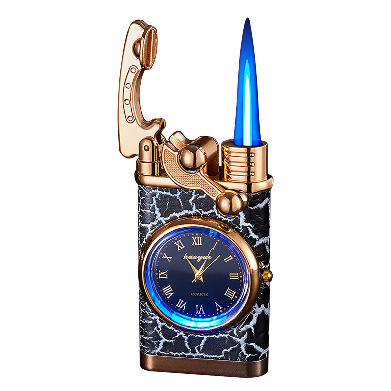 QuLuJing Cigarette Lighter, Dial Rocker Arm Inflatable Lighter,Lighter ...