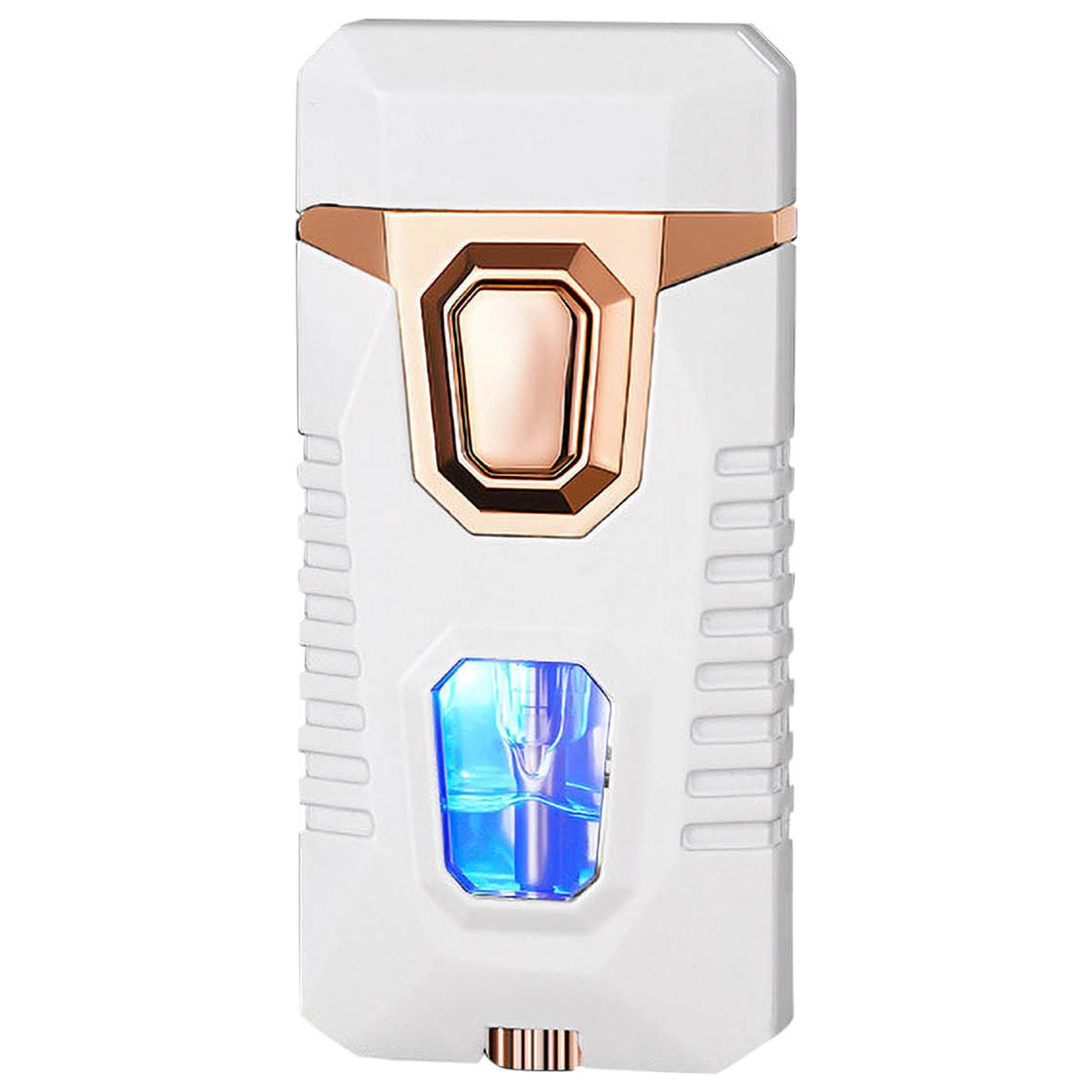 QuLuJing Cigarette Lighter, Flame Lighter with 5 Flints Blue Visible ...