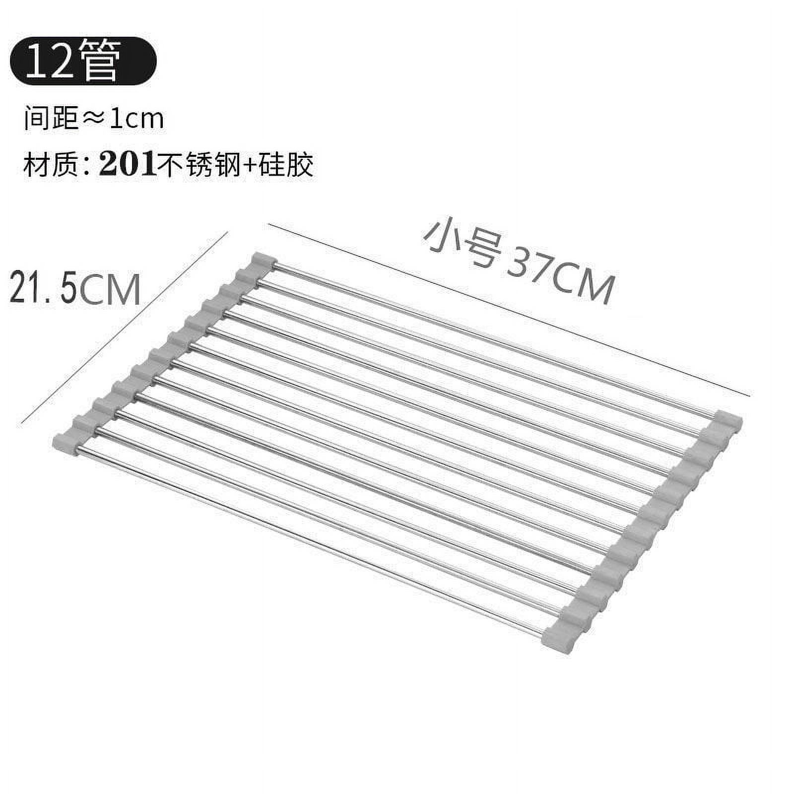 QuLuJing Folding Rack 304 Stainless Steel Foldable Sink Basket Sink ...