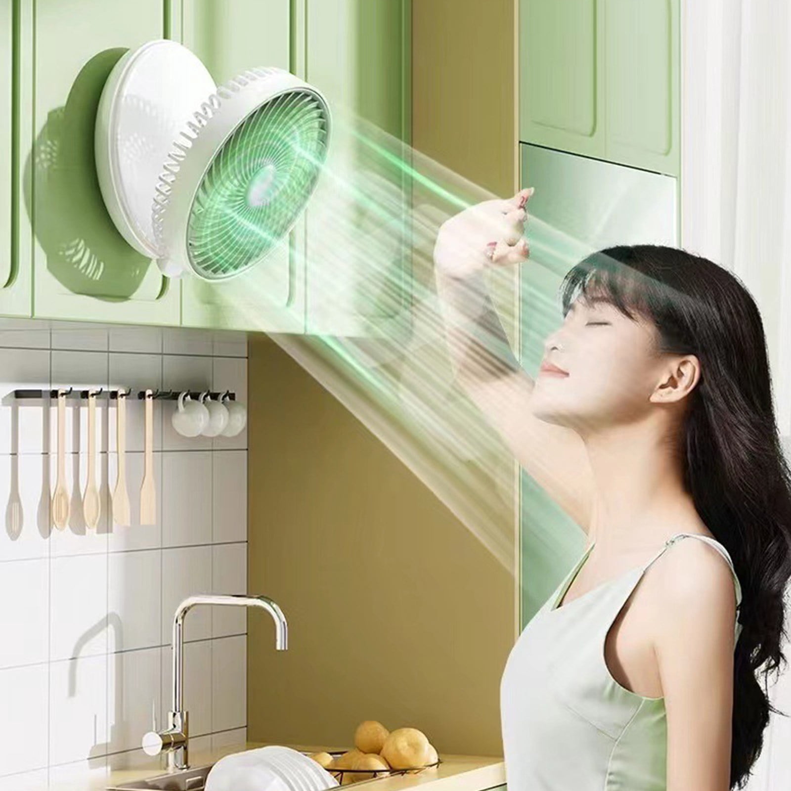 QuLuJing New Wall-mounted Small Fan Portable Multi-purpose Table Fan ...