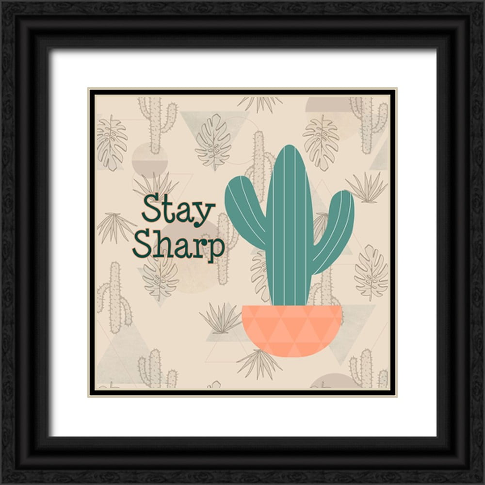 Quach, Anna 20x20 Black Ornate Wood Framed with Double Matting Museum Art Print Titled - Stay ...