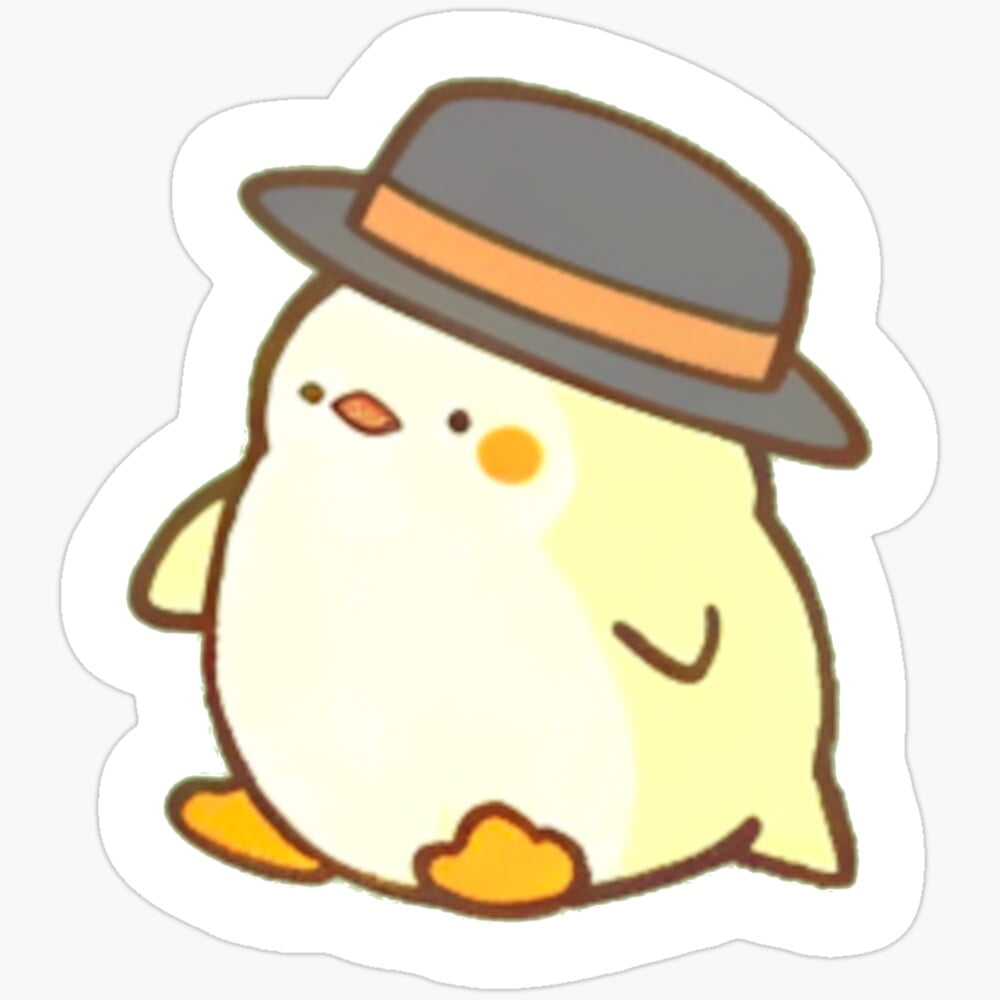 Quackadoodle Hatson Sticker Phone Decal Water Bottle Stickers Car ...