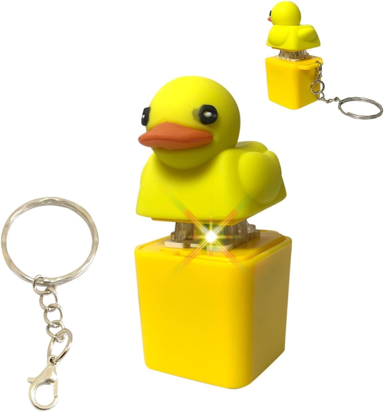 Quacking Duck Keychain Quacking Duck Fidget Toy Keychain Duck Fidget