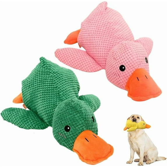 Quacking Duck Toy for Dogs, 2026 New Yellow Duck Dog Toy, The Mellow ...