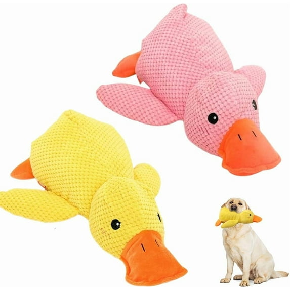 Quacking Duck Toy for Dogs, 2026 New Yellow Duck Dog Toy, The Mellow ...