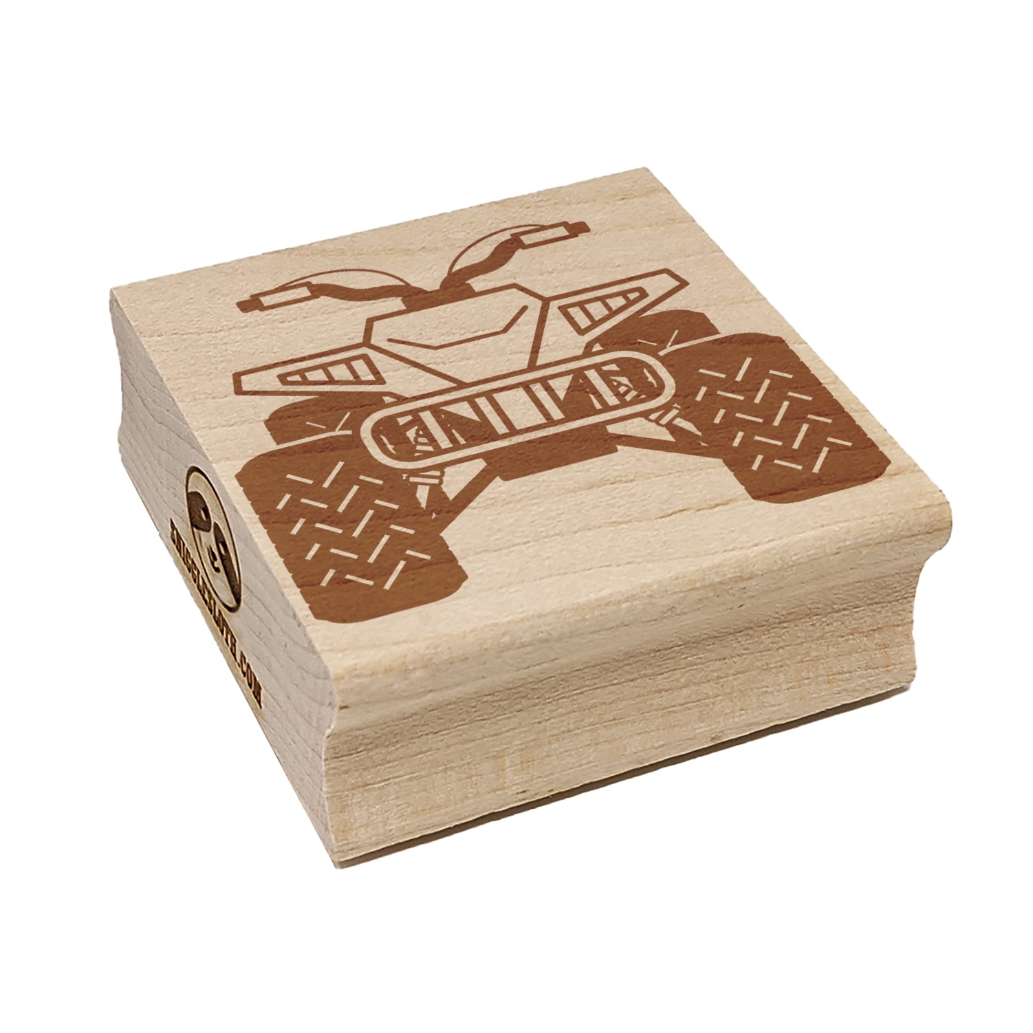 Quad ATV Off-Road 4x4 Vehicle Square Rubber Stamp Stamping Scrapbooking ...