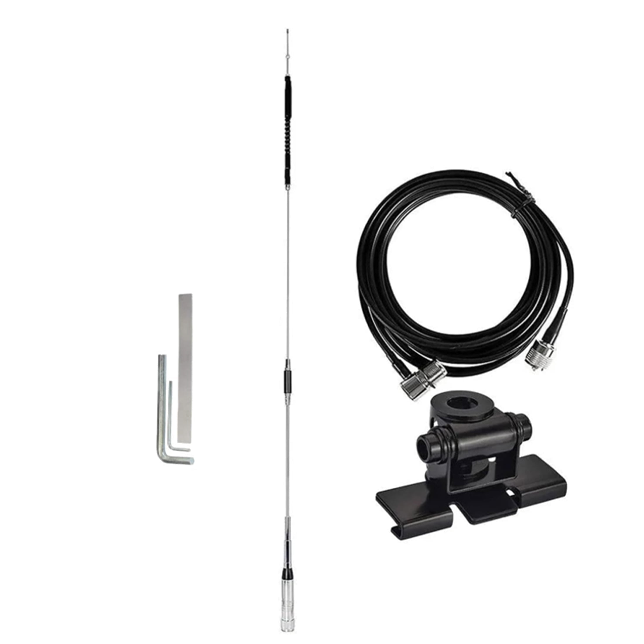 Quad Band Vehicle Ham Mobile Radio Antenna 29/50/144/430MHz CB VHF UHF ...