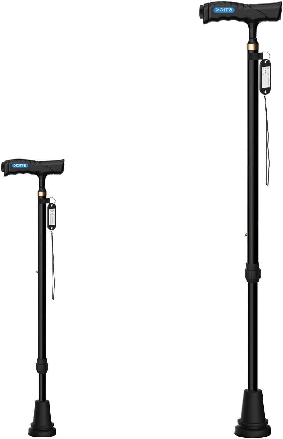 Quad Cane, Walking Cane for Men & Women, Free Standing Cane, Ergonomic ...