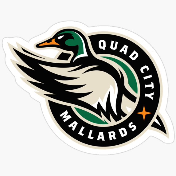 Quad City Mallards Sticker Phone Decal Water Bottle Stickers Car Decals ...