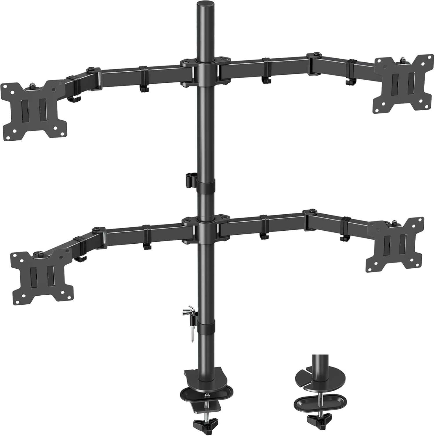 Quad Monitor Stand, 4 Monitor Mount for 13 to 32 inch Computer Screens ...