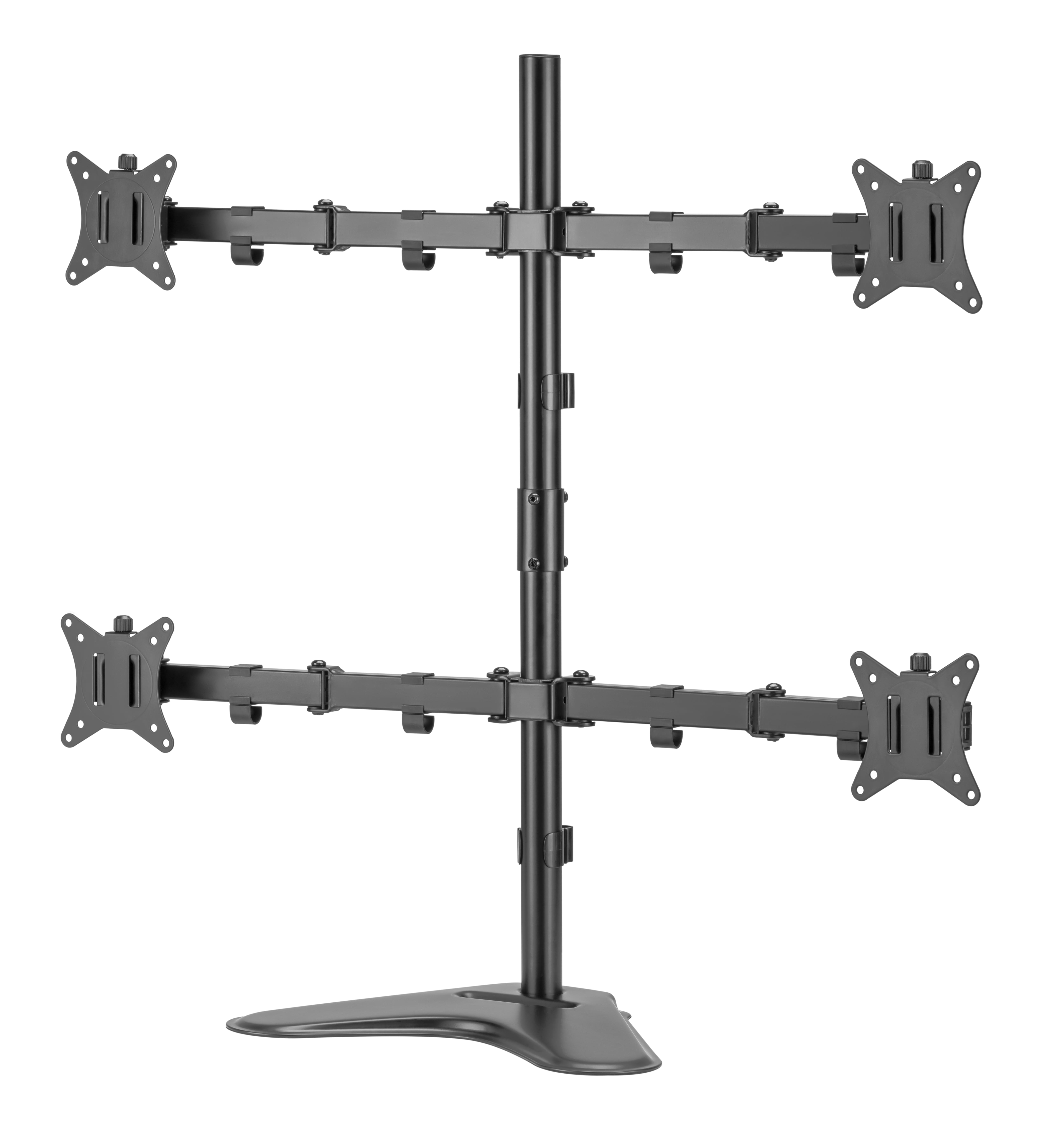 Quad Monitor Stand, 4 Monitor Mount for 17 to 32 inch Computer Screens ...