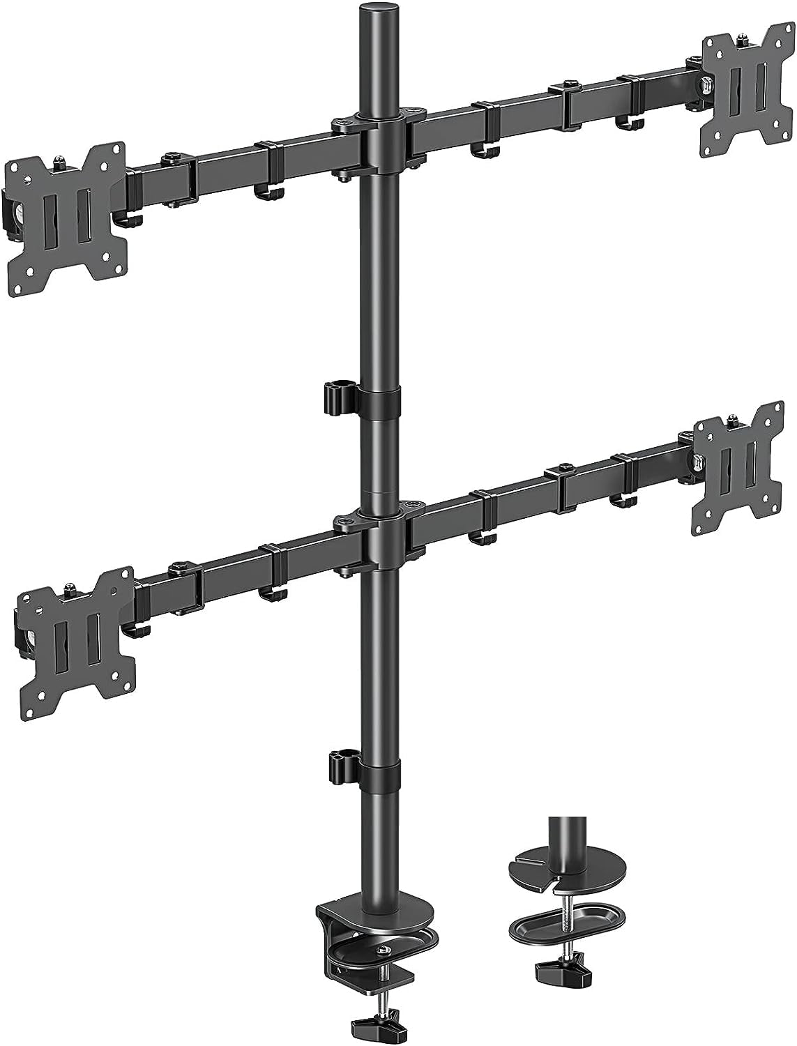 Quad Monitor Stand, 4 Monitors Desk Mount for 17 to 32 inch Computer ...