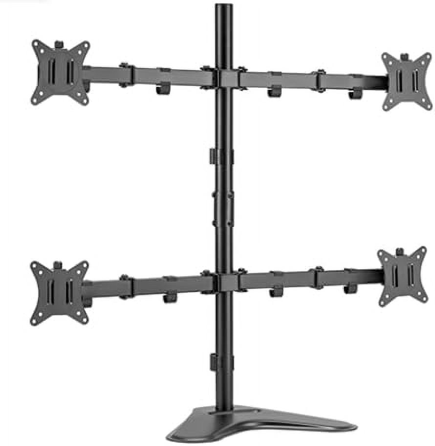 Quad Monitor Stand, 4 monitor Mount for 17 to 32 inch Computer Screens ...