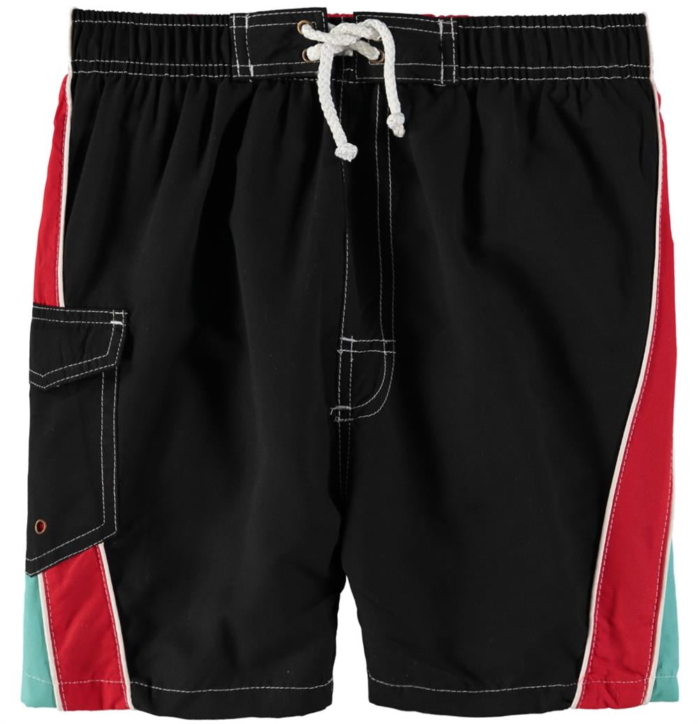 Quad Seven Boys 2T-4T Pieced Swim Trunk (Red 3T) - Walmart.com