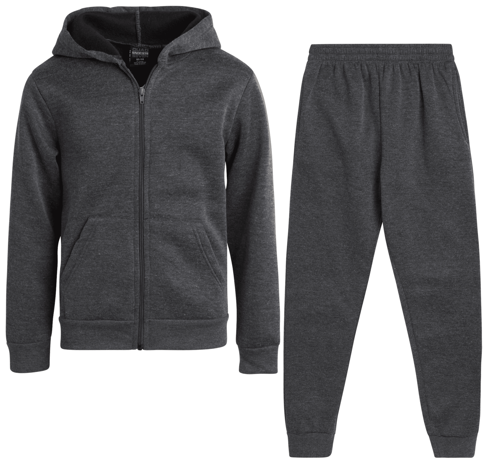 Quad Seven Little Boys' 2 Piece Fleece Jogger Sweat Suit - Full Zip ...