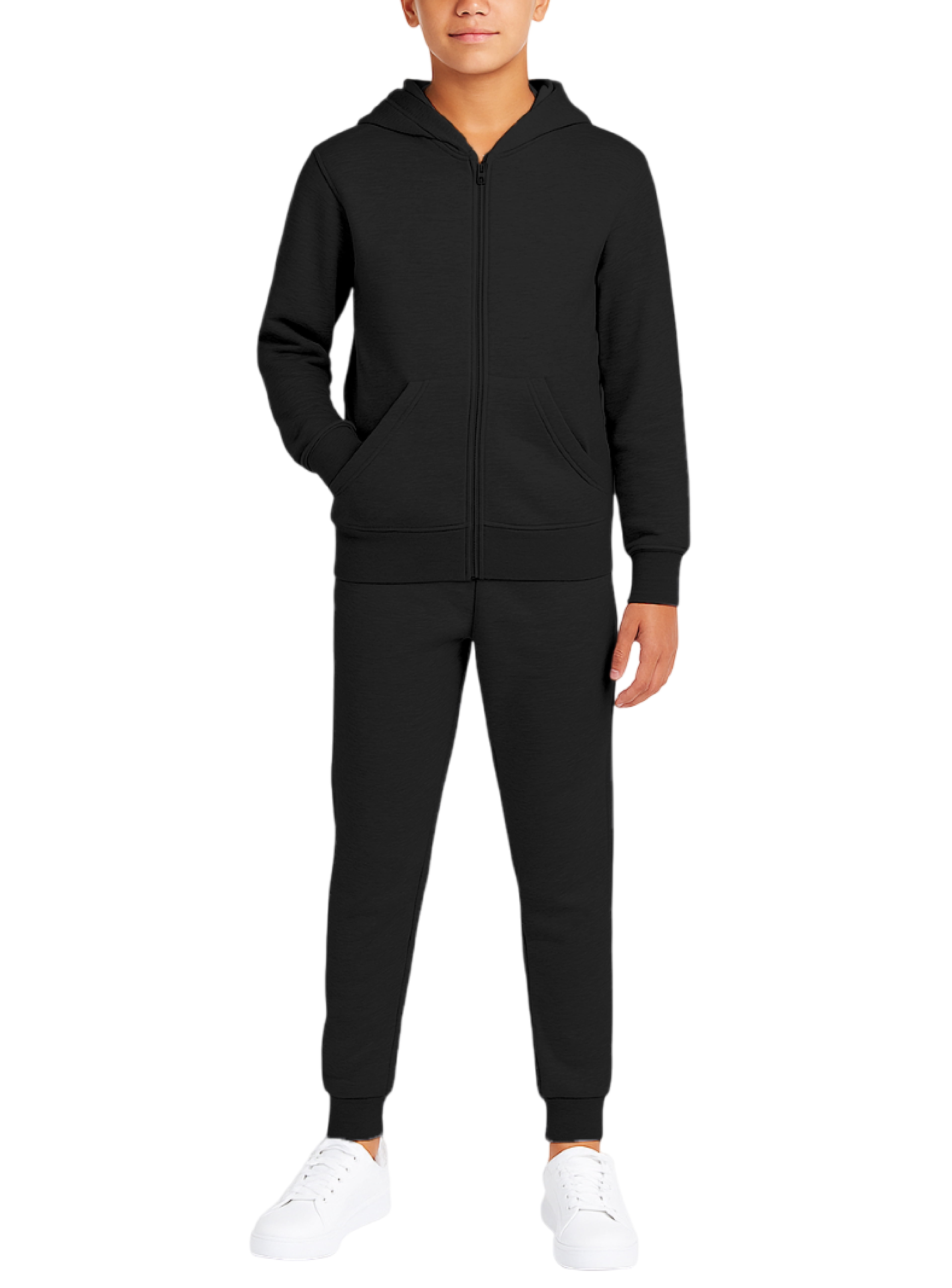 Quad Seven Boys' 2 Piece Fleece Jogger Set - Full Zip Hoodie and ...