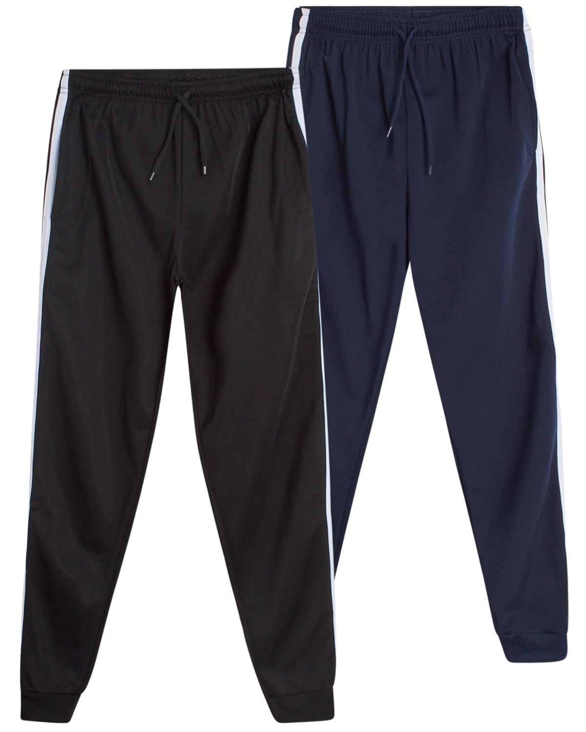 Quad Seven Boys' Jogger Pants - 2 Pack Soft Athletic Tricot Jogger ...