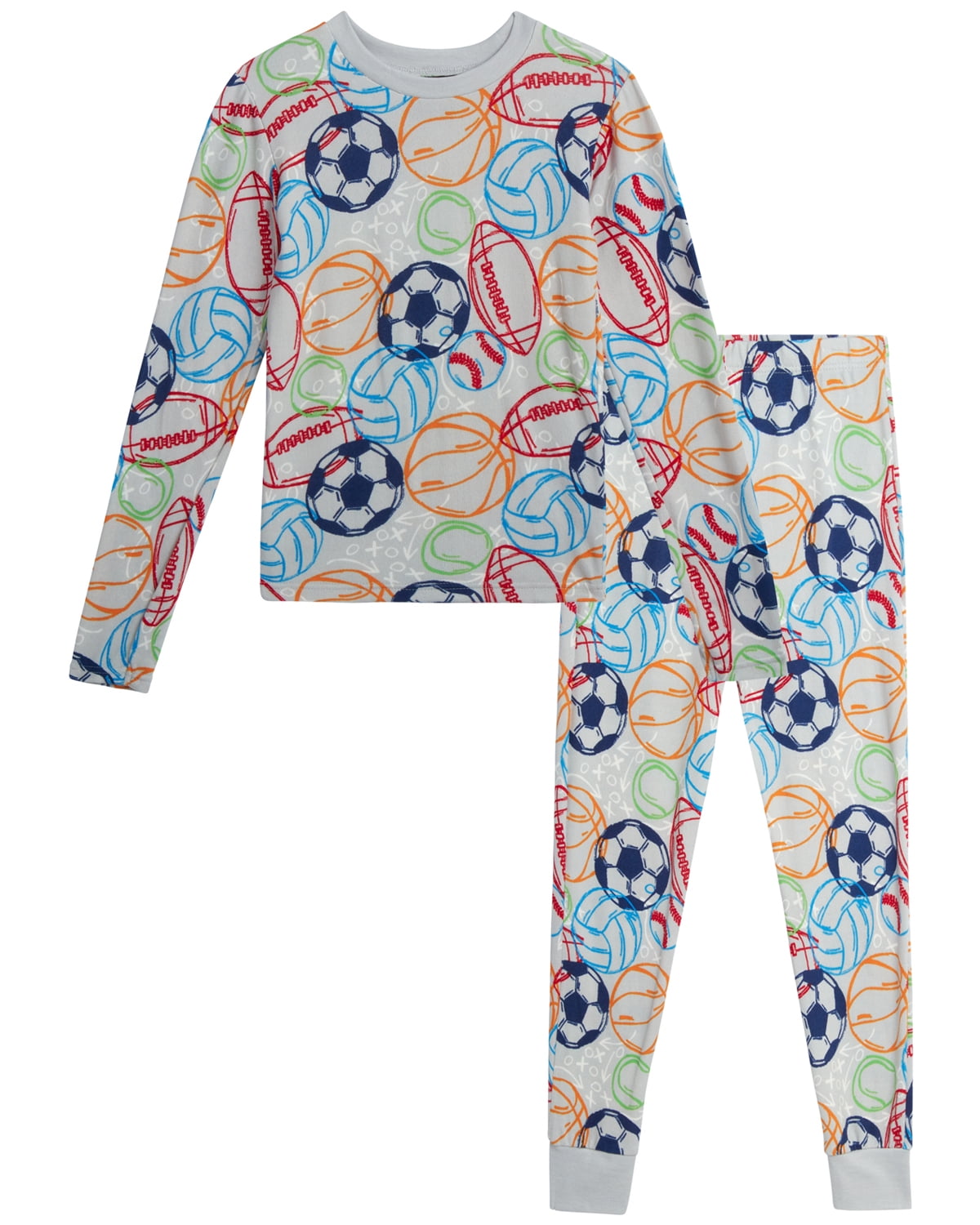 Quad Seven Boys' Pajama Set - 2 Piece Soft Stretch Hacci Pajama Top and Pants Set for Boys (4-12 ...