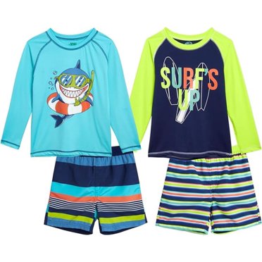 Carter's Child of Mine Baby and Toddler Boy Rash Guard Swimsuit Set ...