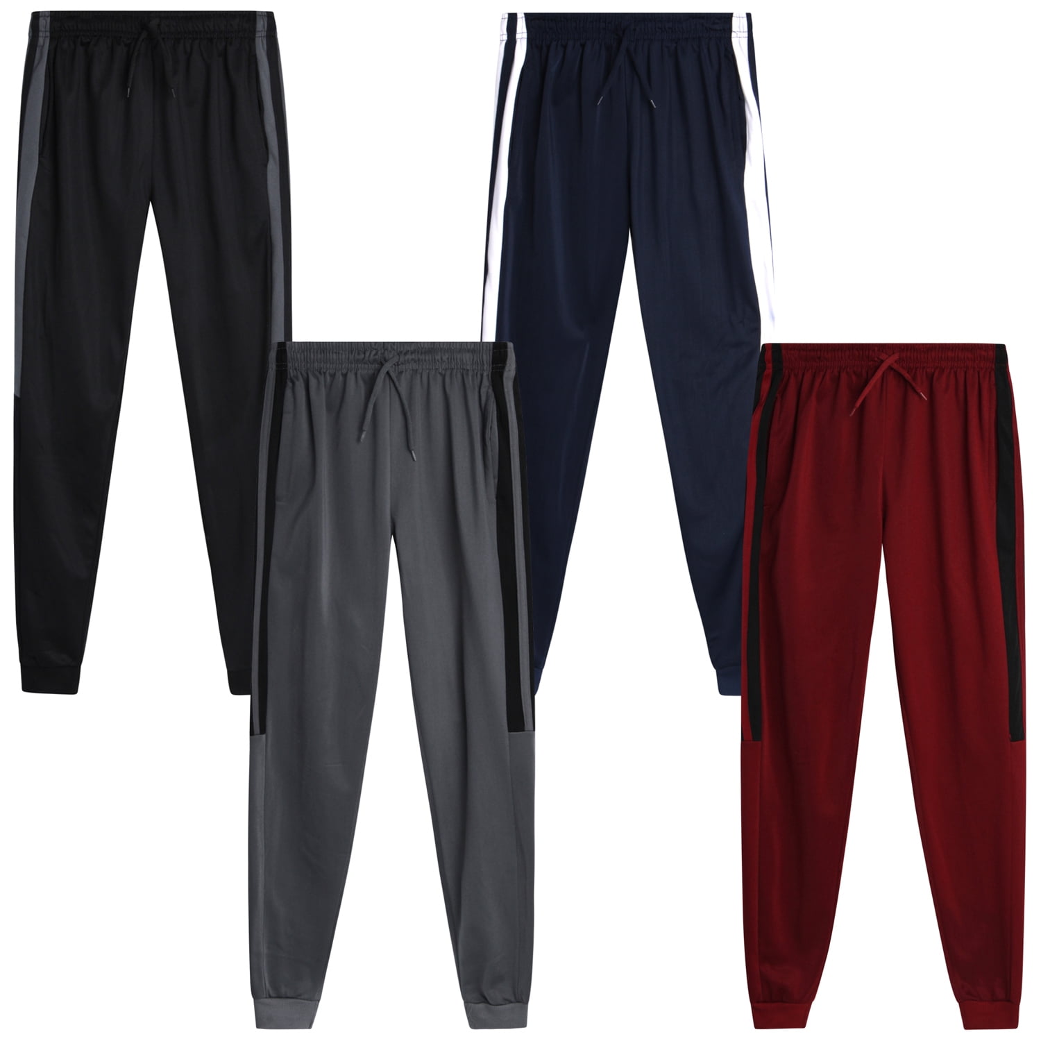 Quad Seven Boys' Sweatpants, Breathable Tricot Jogger Track Pants ...