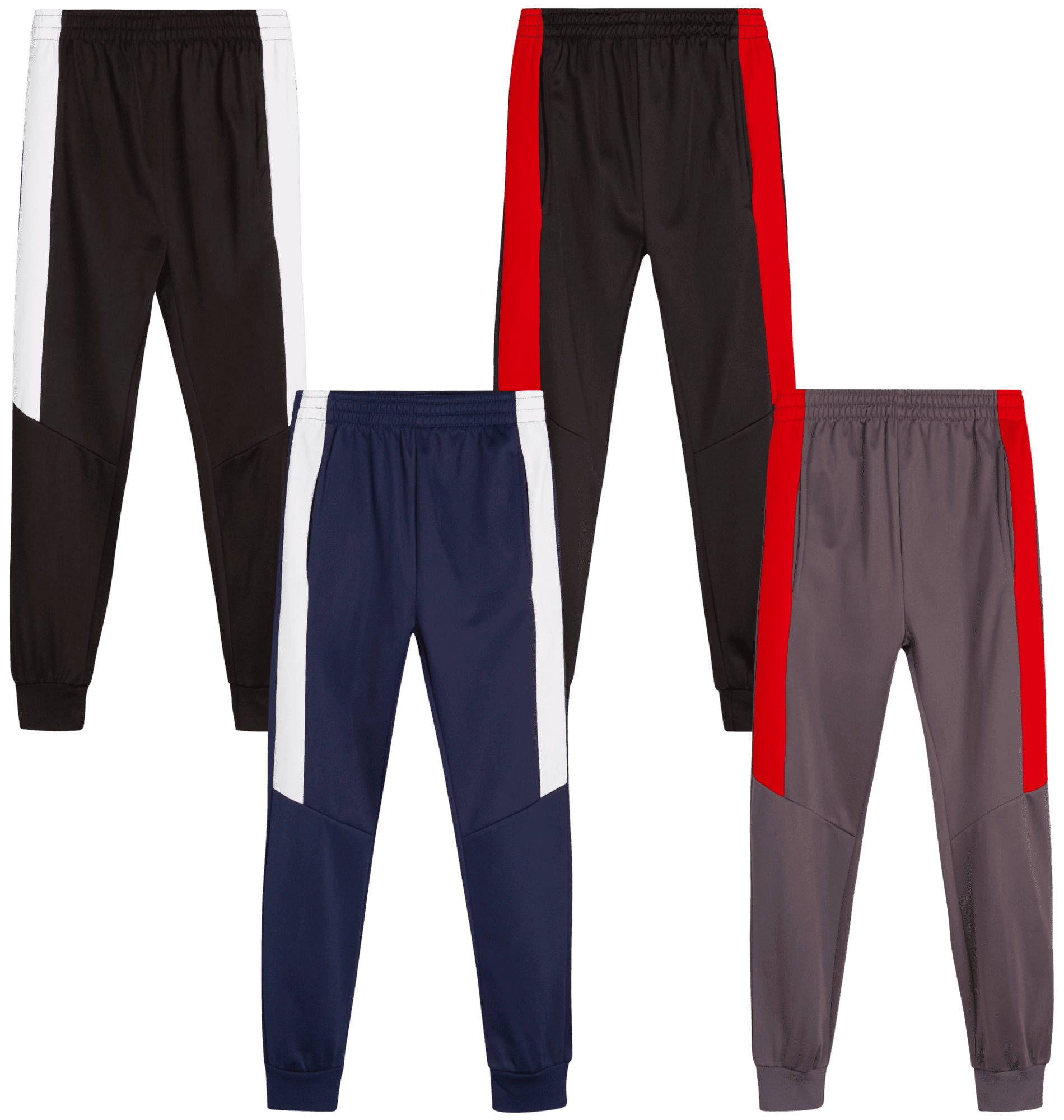 Quad Seven Boys' Sweatpants - Breathable Active Tricot Jogger Track ...