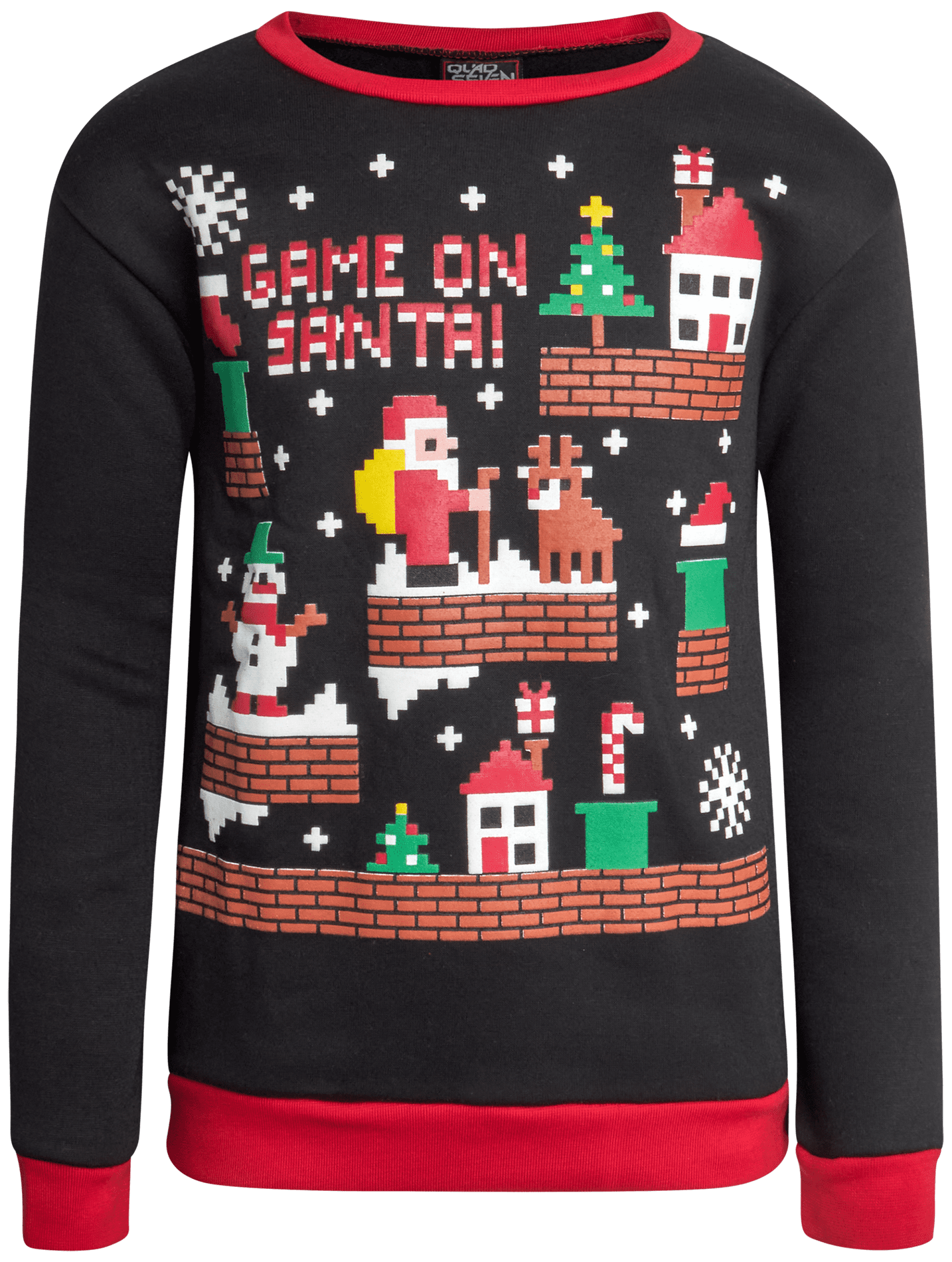 Quad Seven Boys' Ugly Christmas Sweater - Fleece Novelty Xmas Holiday ...