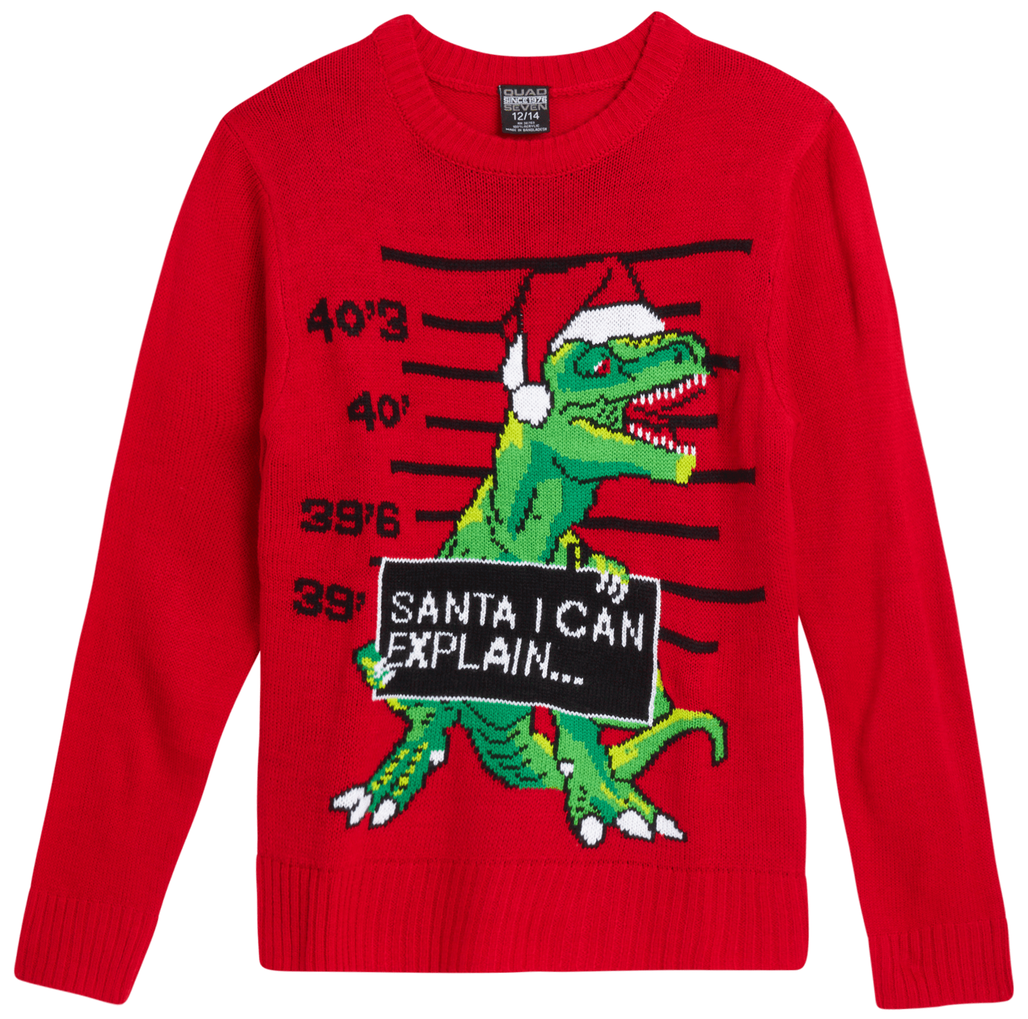 Quad Seven Boys' Ugly Christmas Sweater, Novelty Holiday Pullover ...