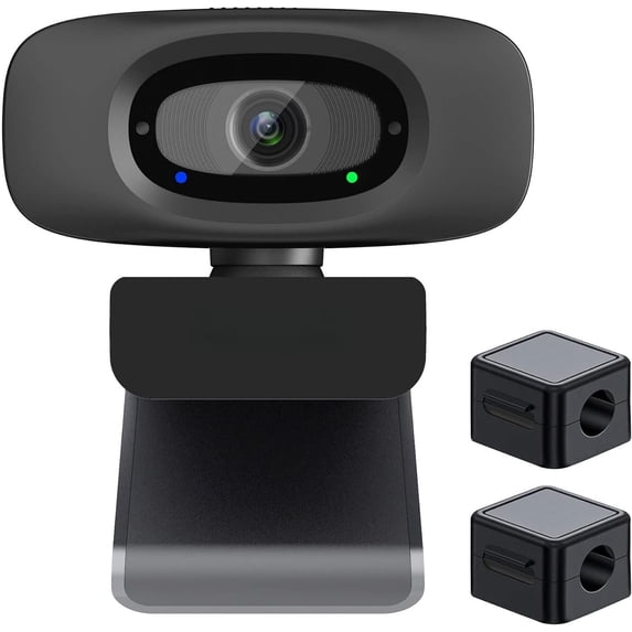 Quad Webcam with Cover & Noise-Canceling Microphone & C , Video Web ...