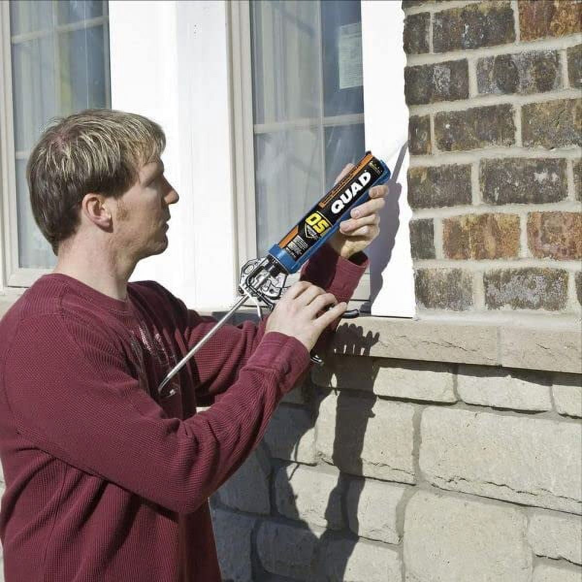 Quad Window, Door and Siding Sealant Beige 455, 10 fl oz, Cartridge (12 ...