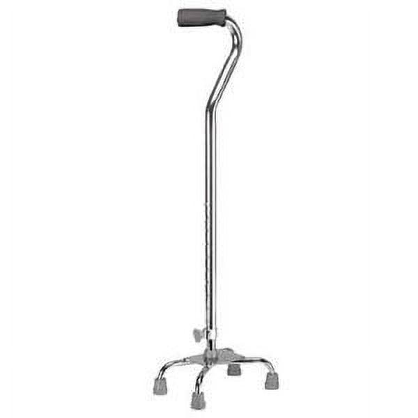 Quad cane, small base, chrome, 1 ea - Walmart.com