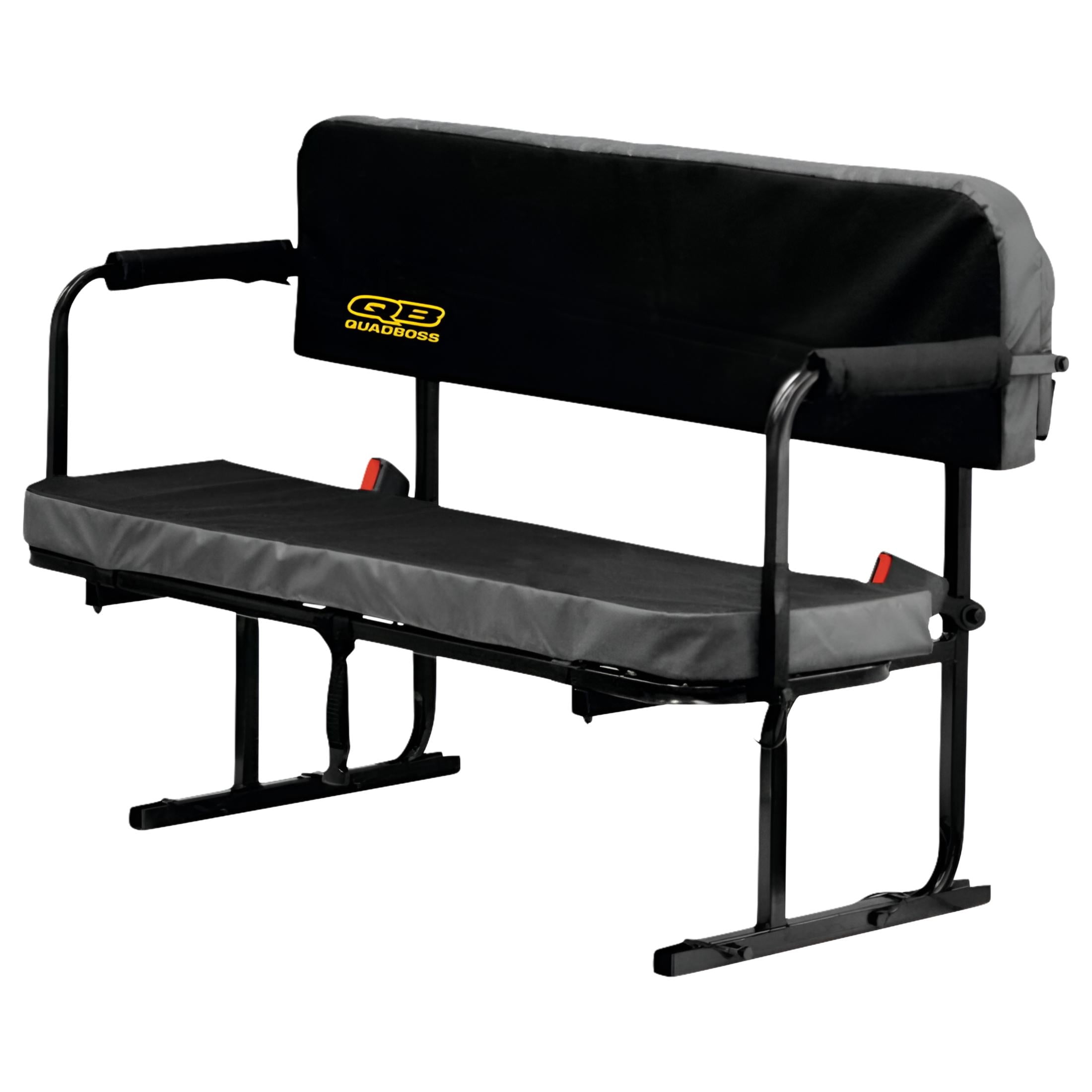 QuadBoss UTV Passenger Jump Bench Seat with Rear Storage - Black ...