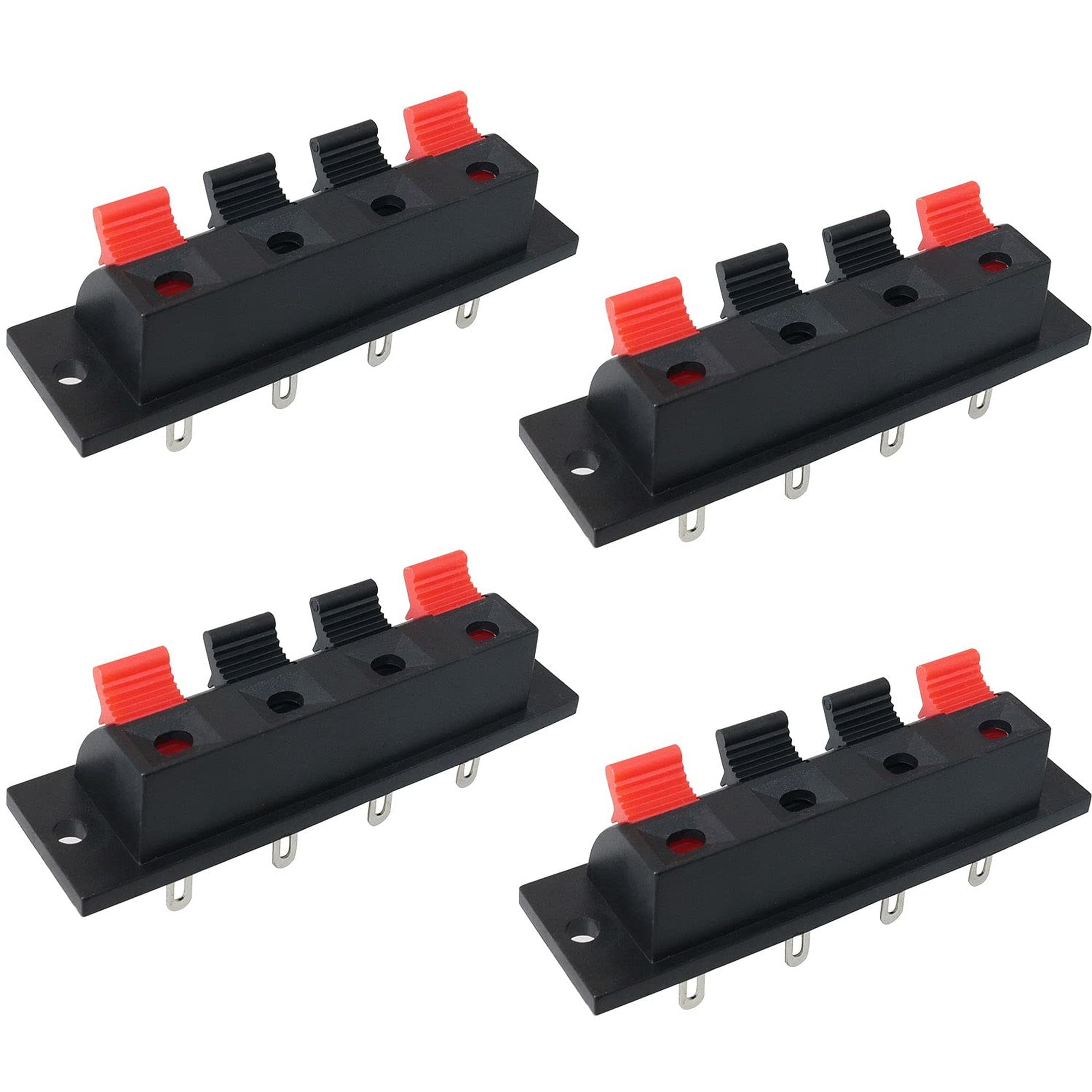 QuadConnect Speaker Terminal Block with Spring Push Release System ...