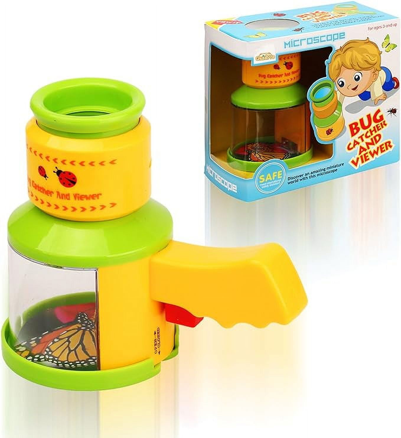 QuadPro Bug Catcher and Viewer for Kids Outdoor Toys Insect Magnifier ...
