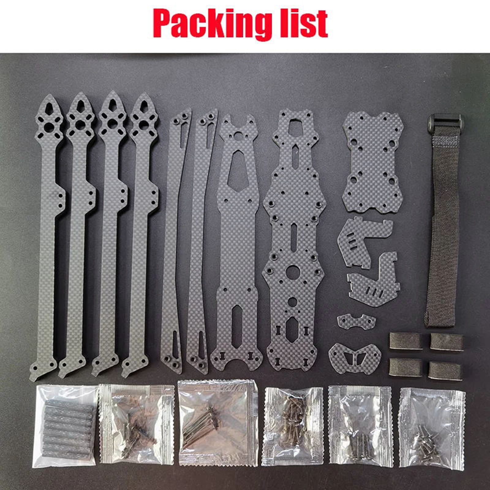 Quadcopter MAK4 V2 MARK4 FPV Drone Frame Kit 9inch 387mm Carbon Fiber ...