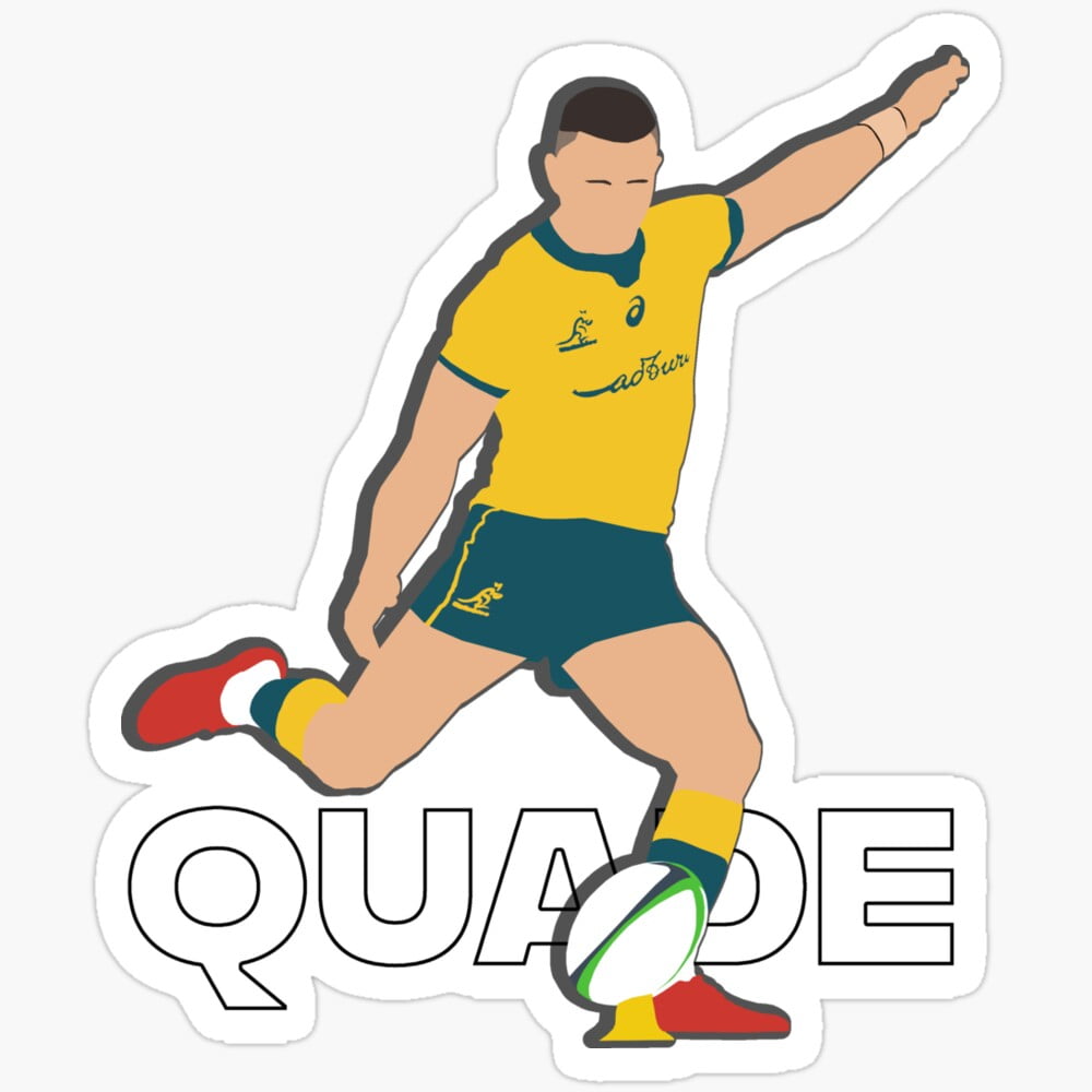 Quade Cooper Wallabies Rugby Sticker Phone Decal Water Bottle Stickers ...