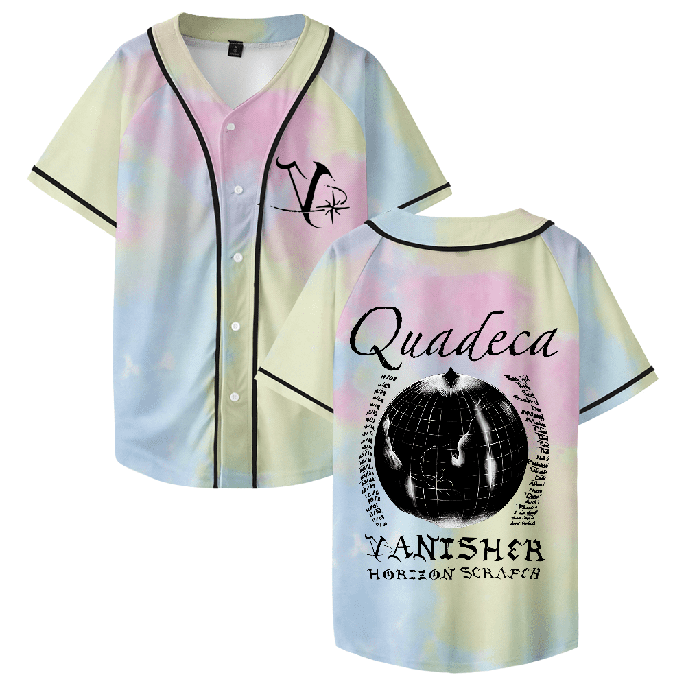 Quadeca Vanisher World Tour Merch Baseball Jersey Fashion Streetwear T ...