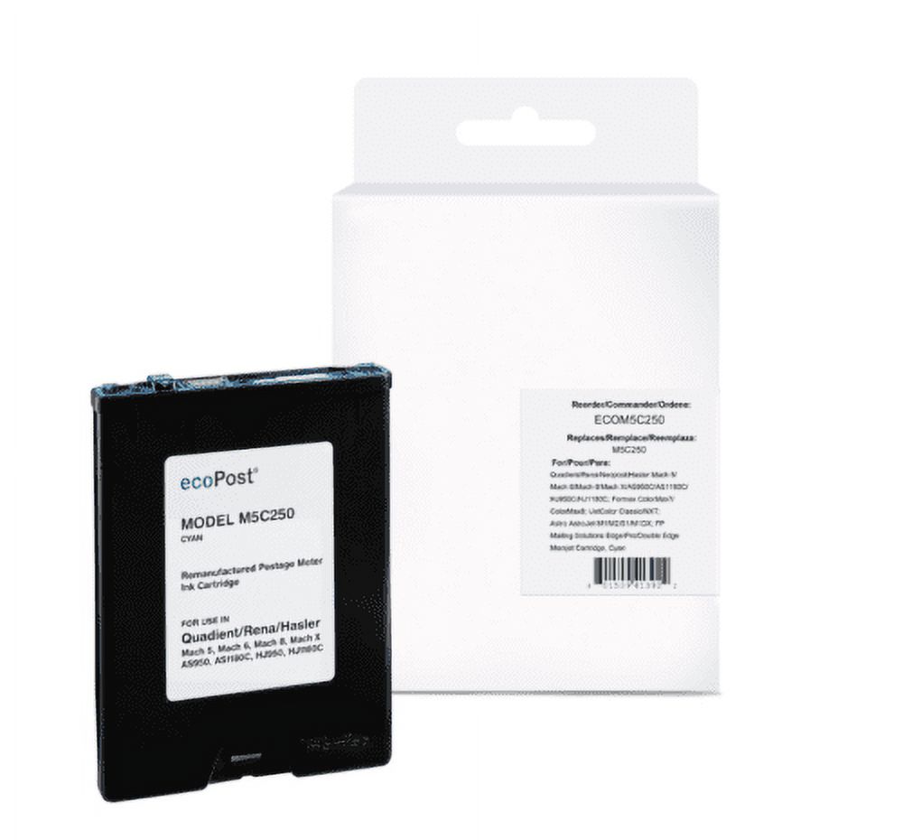 Quadient/ Neopost / HASLER / Rena M5C250 Memjet Cyan Ink Cartridge ...