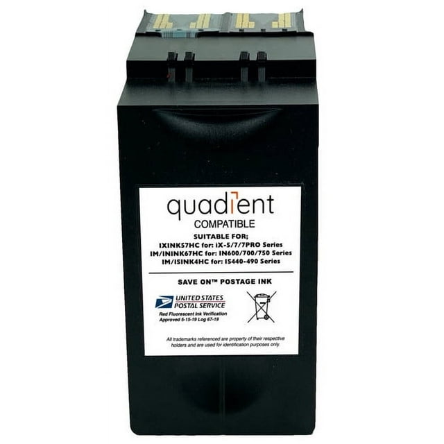 Quadient Neopost ININK67 Compatible Ink Cartridge for IN600, IN700 ...