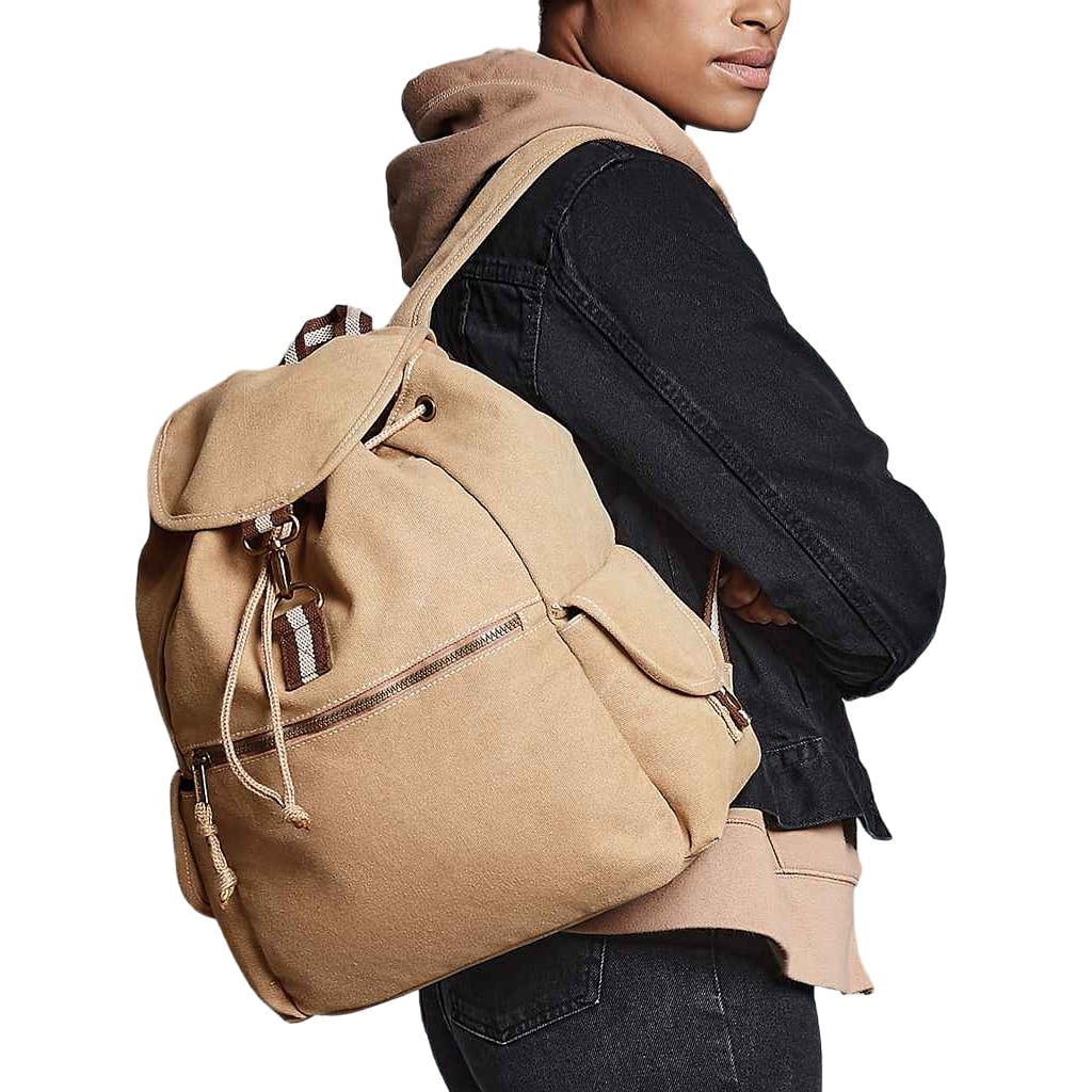 Quadra Vintage Canvas Knapsack - Walmart.com