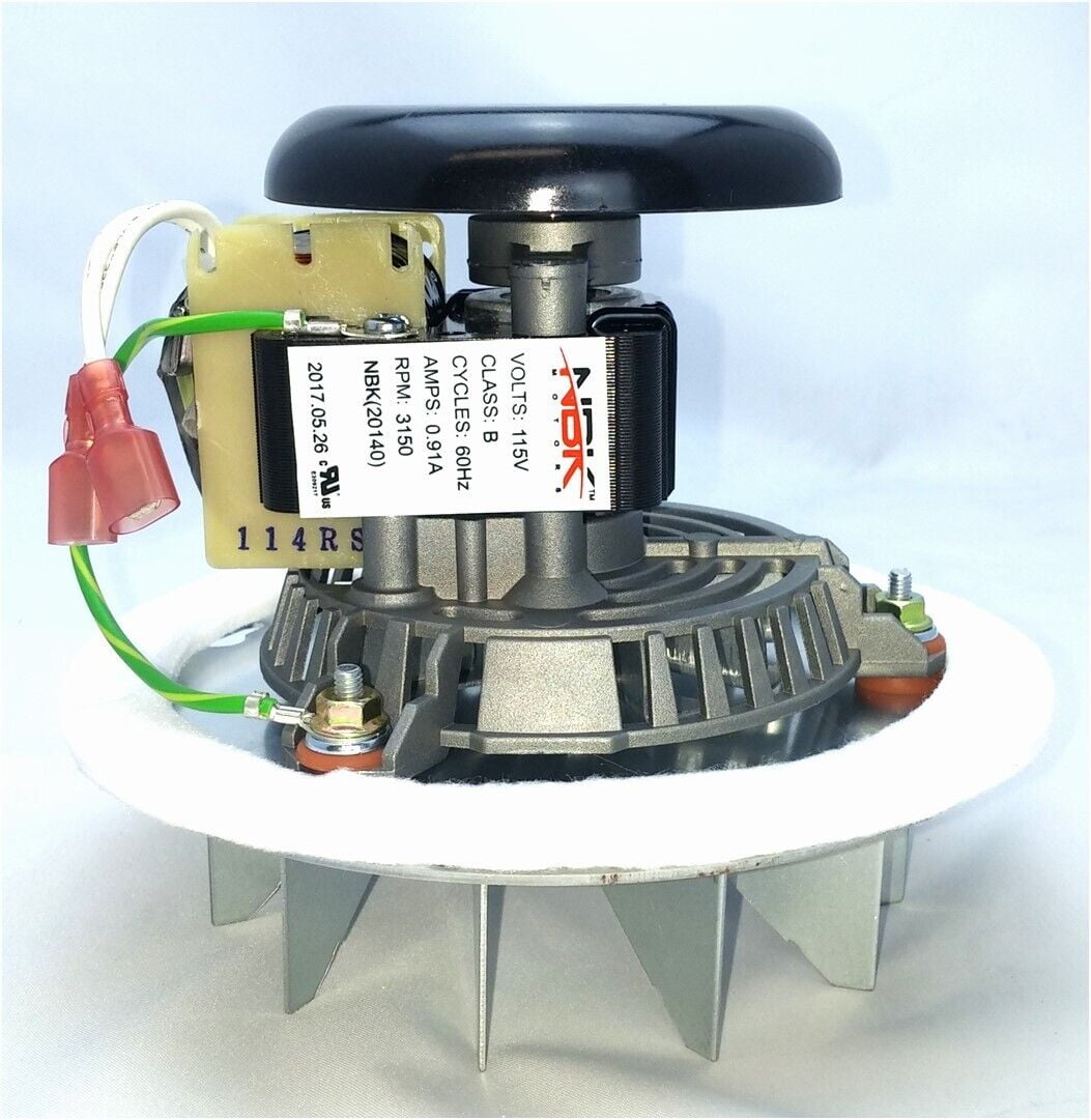 QuadraFire Classic Bay 1200 & 1200i Combustion Blower Exhaust Fan Motor ...