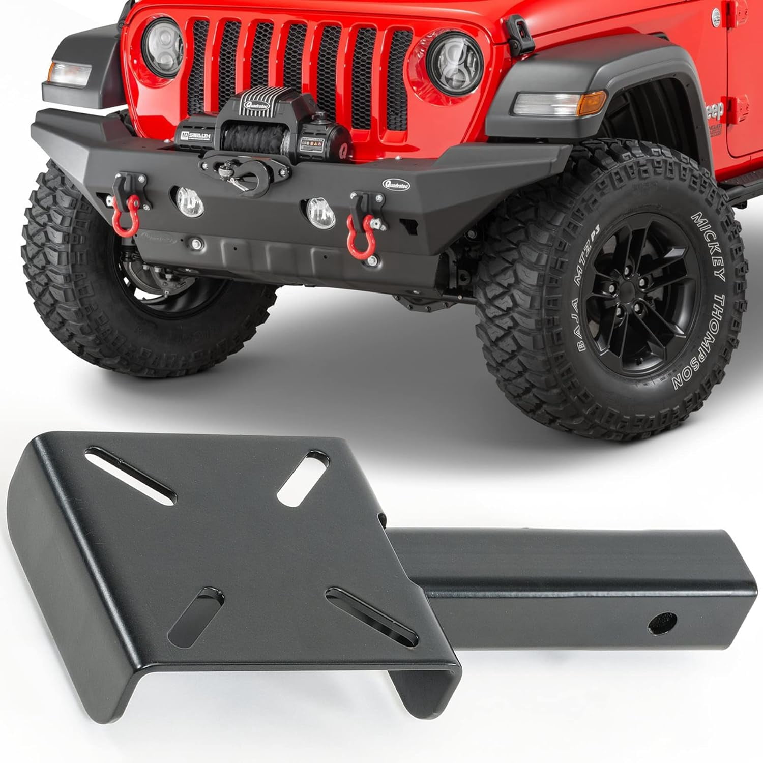 Quadratec Vise Mount for 2" Receivers - Laser Cut Steel - Fits Jeep ...