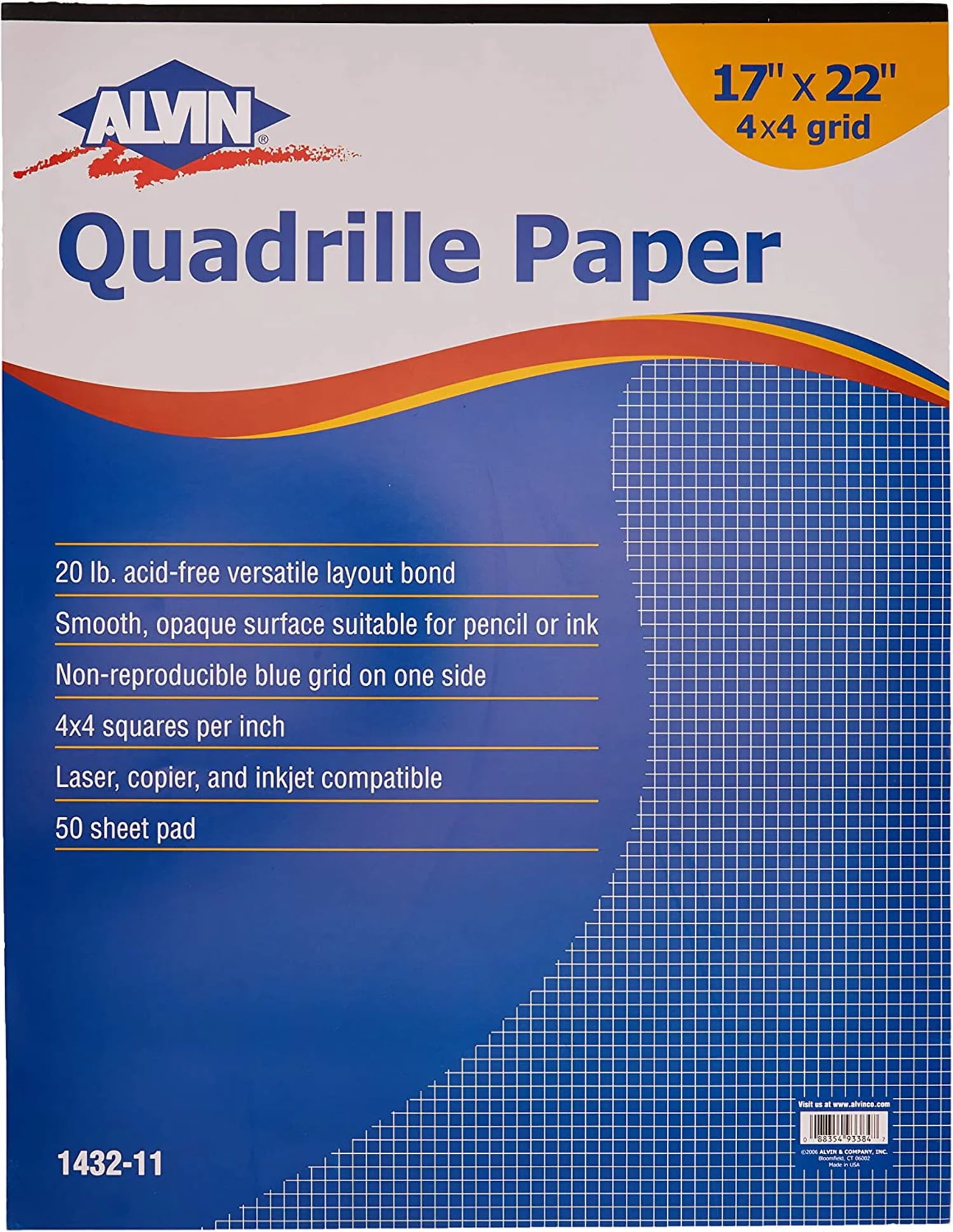 Quadrille Paper Pad 4"x4" Grid - Walmart.com