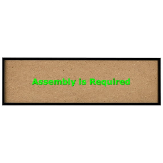 Quadro Frames 6x24 inch Picture Frame, Black, Style P375-3/8 inch Wide ...