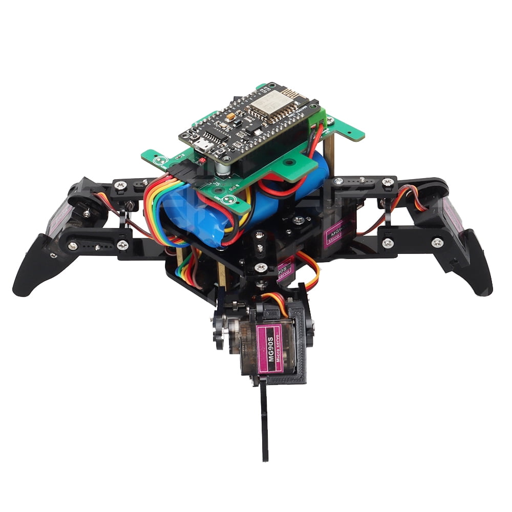 Quadruped Robot Kit , Open Source Programming Robot, App Remote Control, Walking Crawling ...