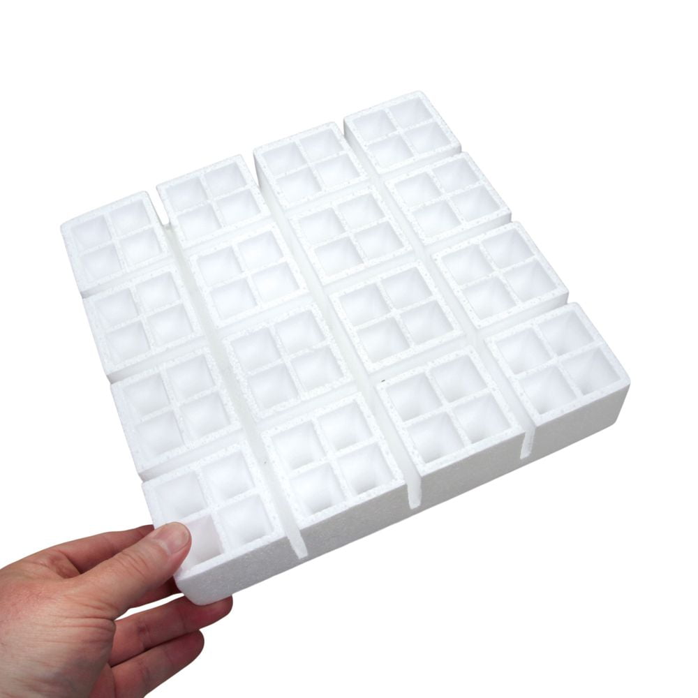 Quads, 4-Cell Foam Planters, Pack Of 16 - Walmart Business Supplies